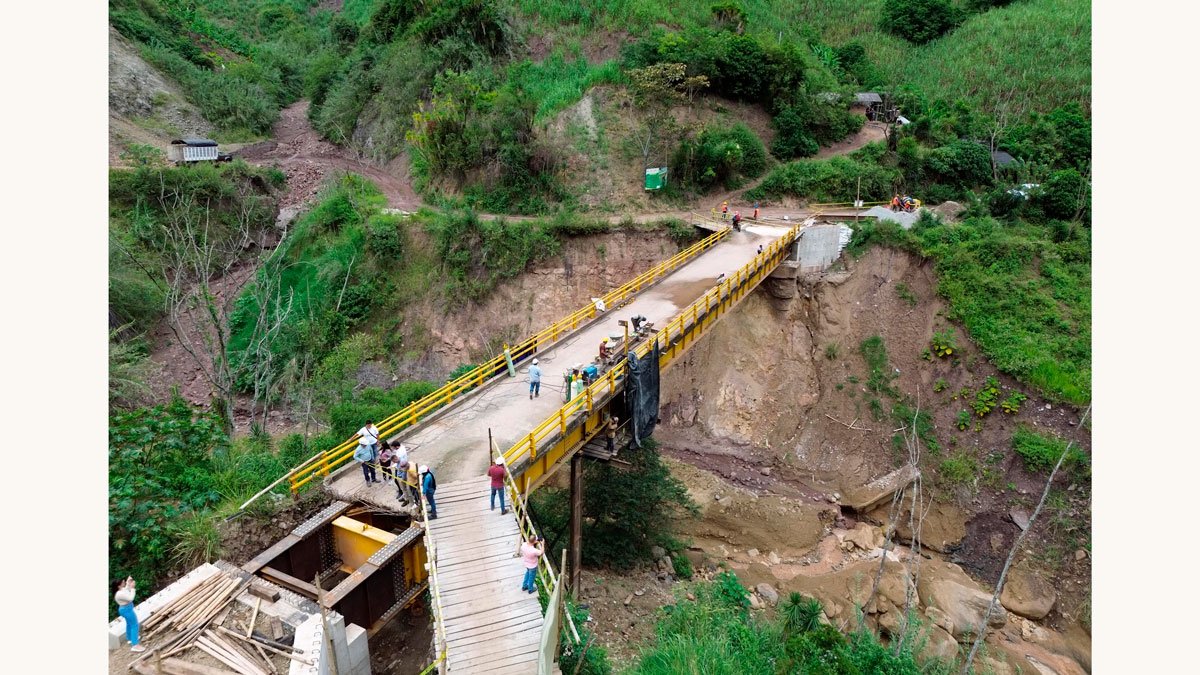 Avanza en un 90% la rehabilitación del puente Frisoles en Ancuya ...